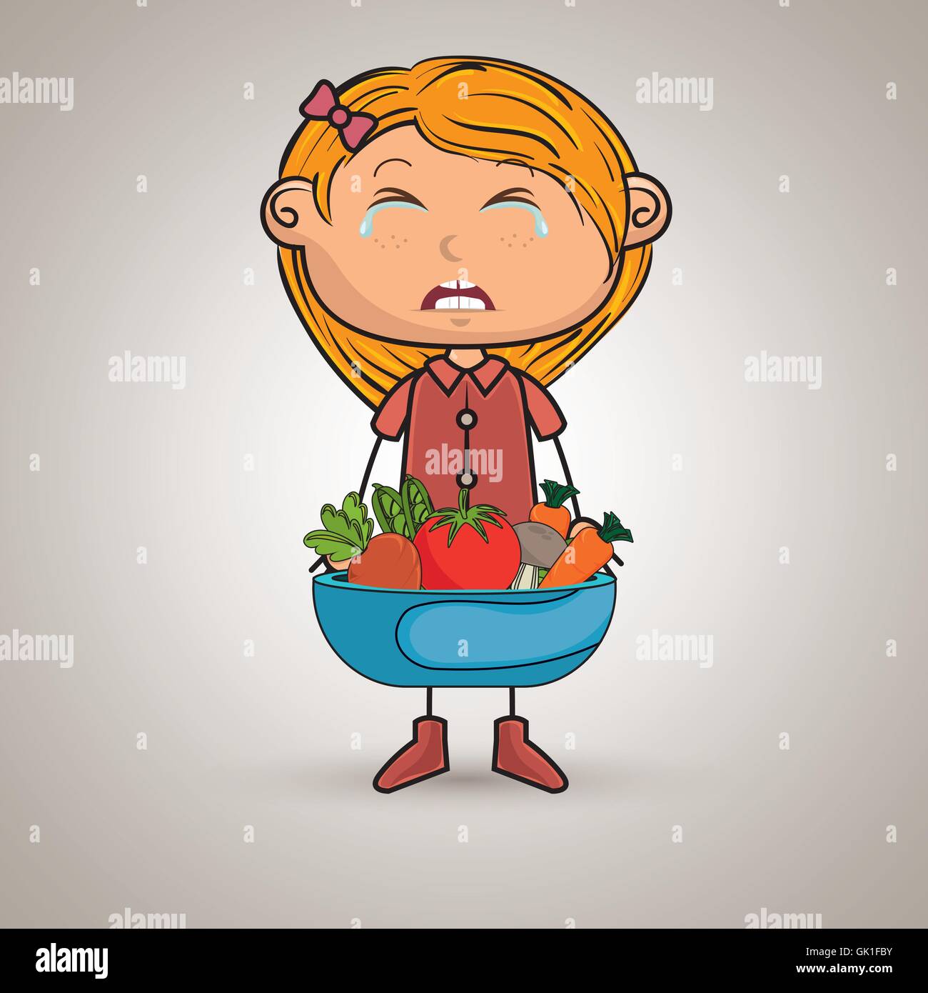 Child bored food plate Stock Vector Images - Alamy
