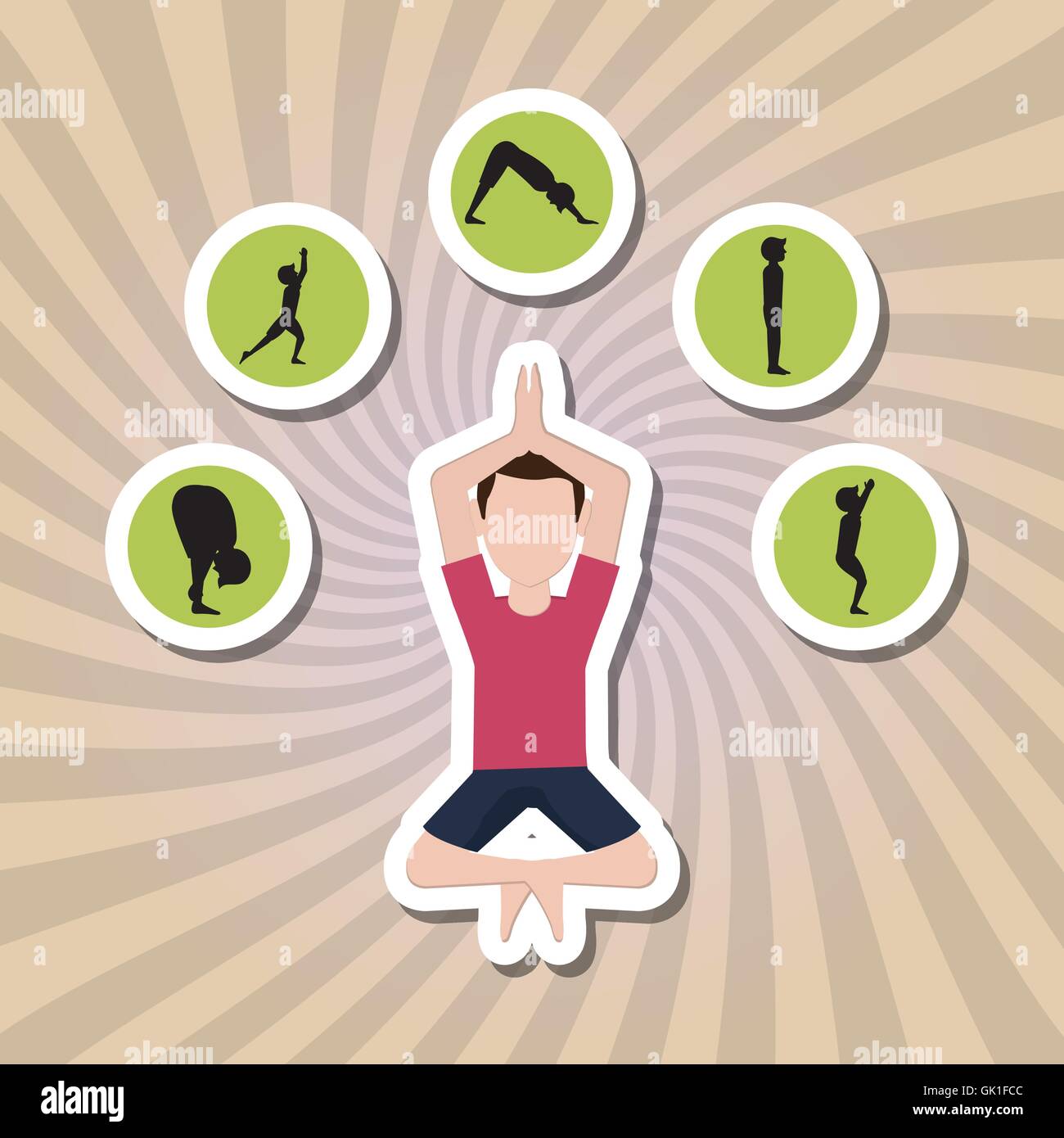 Yoga icon design, vector illustration Stock Vector Image & Art - Alamy