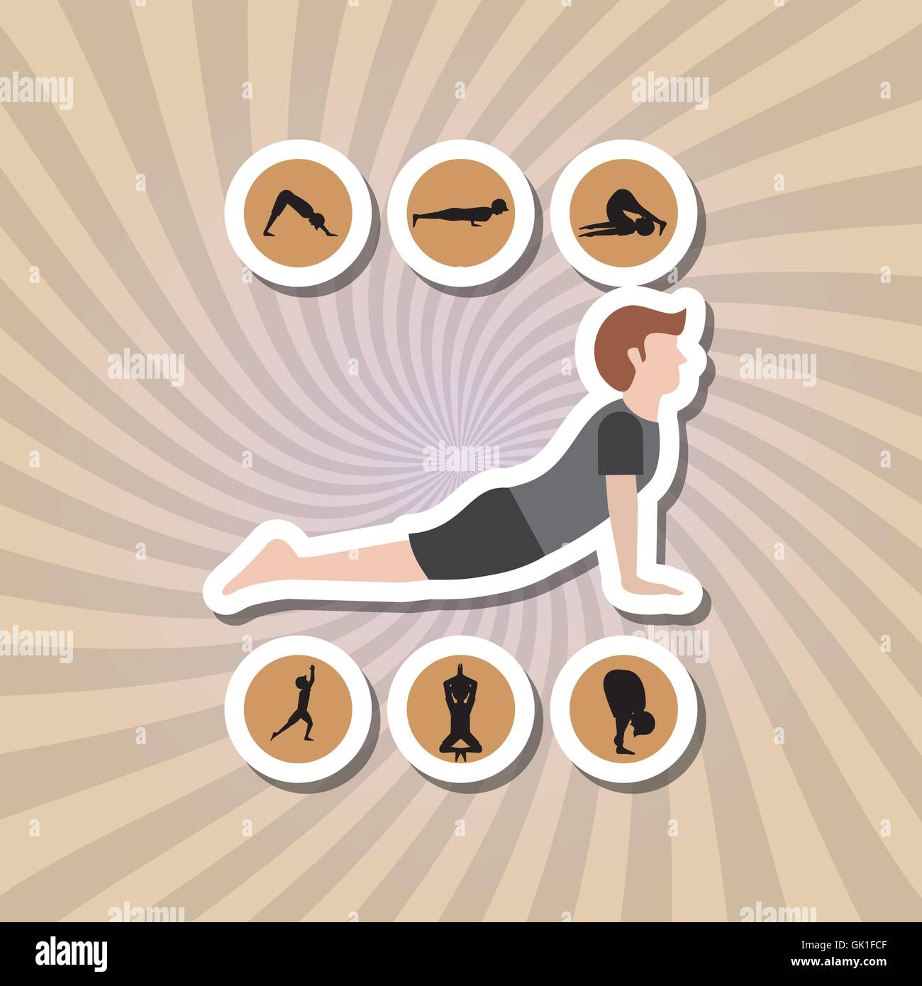 Yoga icon design, vector illustration Stock Vector Image & Art - Alamy