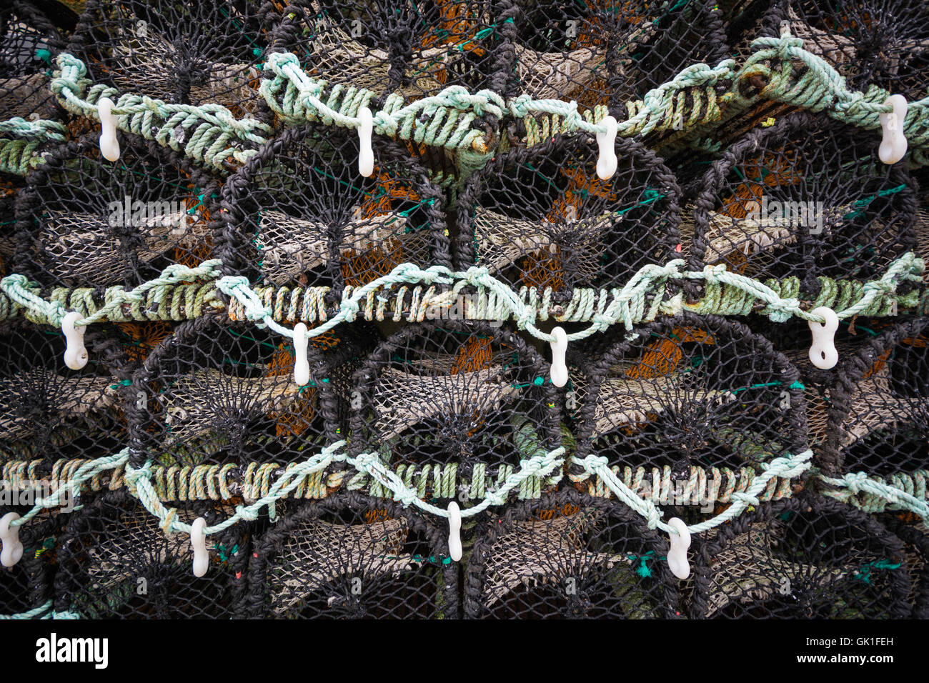 Stack of lobster pots Stock Photo - Alamy