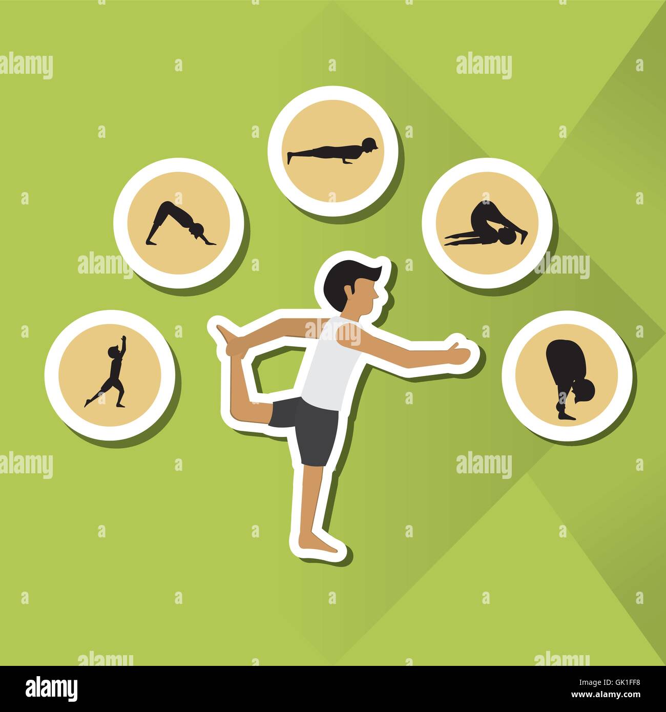 Yoga icon design, vector illustration Stock Vector Image & Art - Alamy