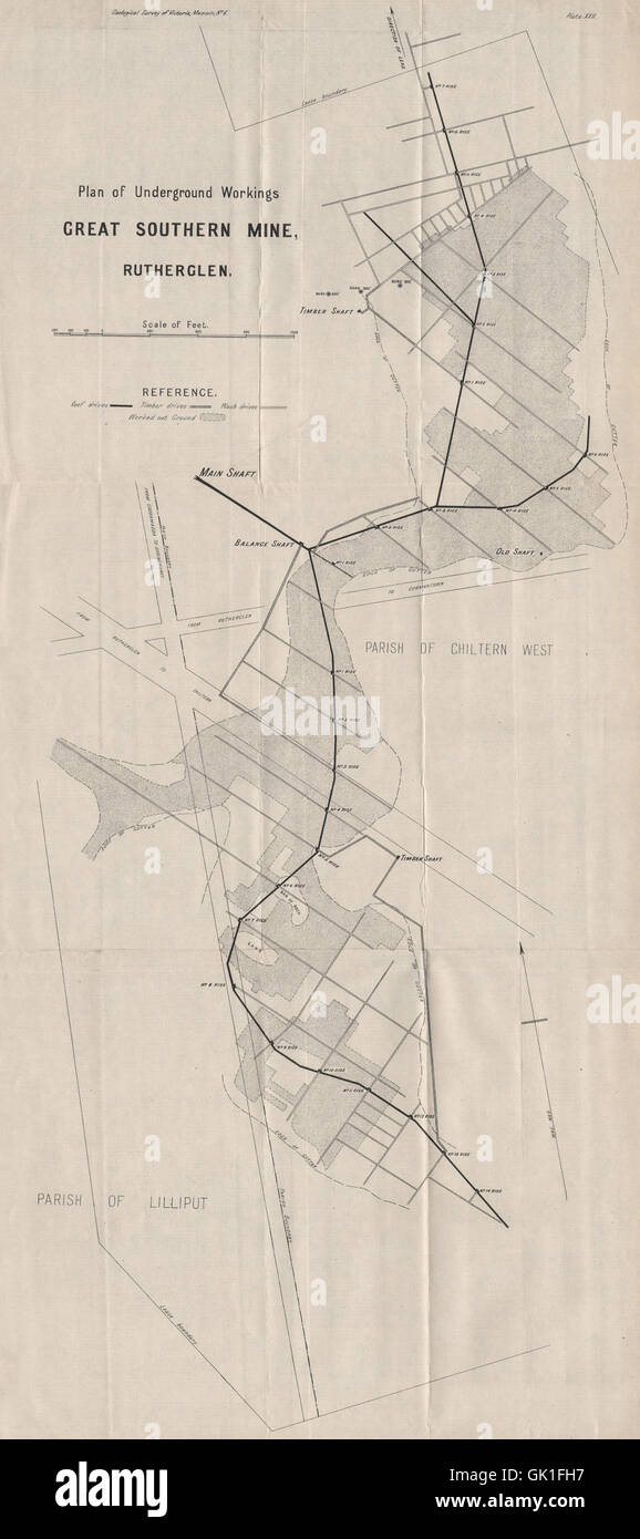 Great Southern Mine, Rutherglen. Victoria, Australia. Mining, 1909 ...