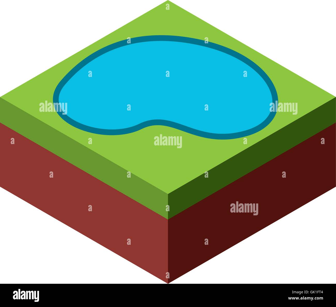 water isometric isolated icon Stock Vector Image & Art - Alamy