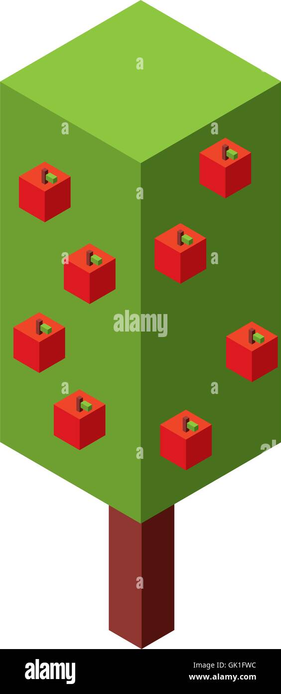 tree plant isometric icon Stock Vector Image & Art - Alamy