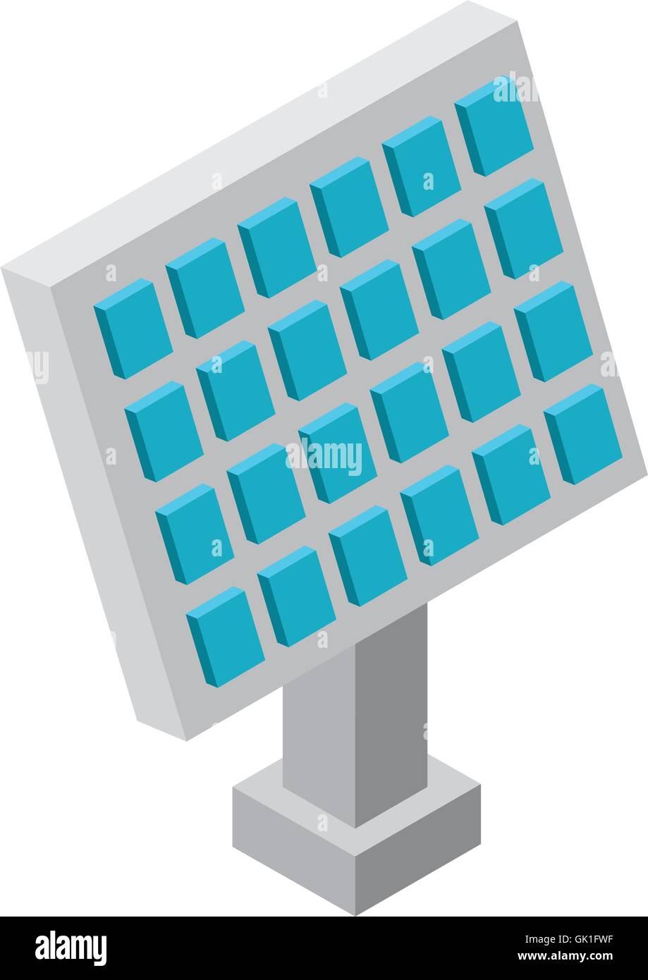 panel solar isometric icon Stock Vector Image & Art - Alamy