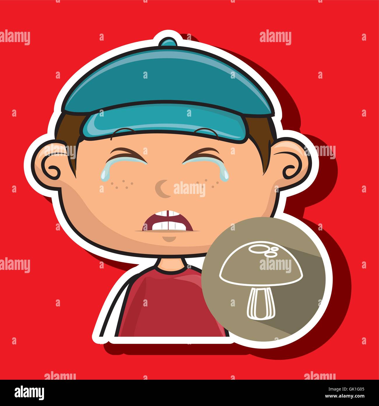 boy vegetable cry Stock Vector Image & Art - Alamy