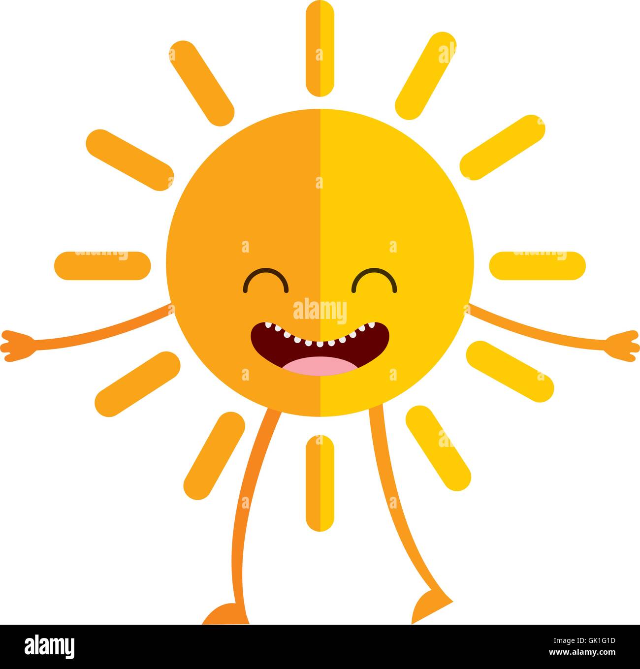 sun character isolated icon Stock Vector Image & Art - Alamy