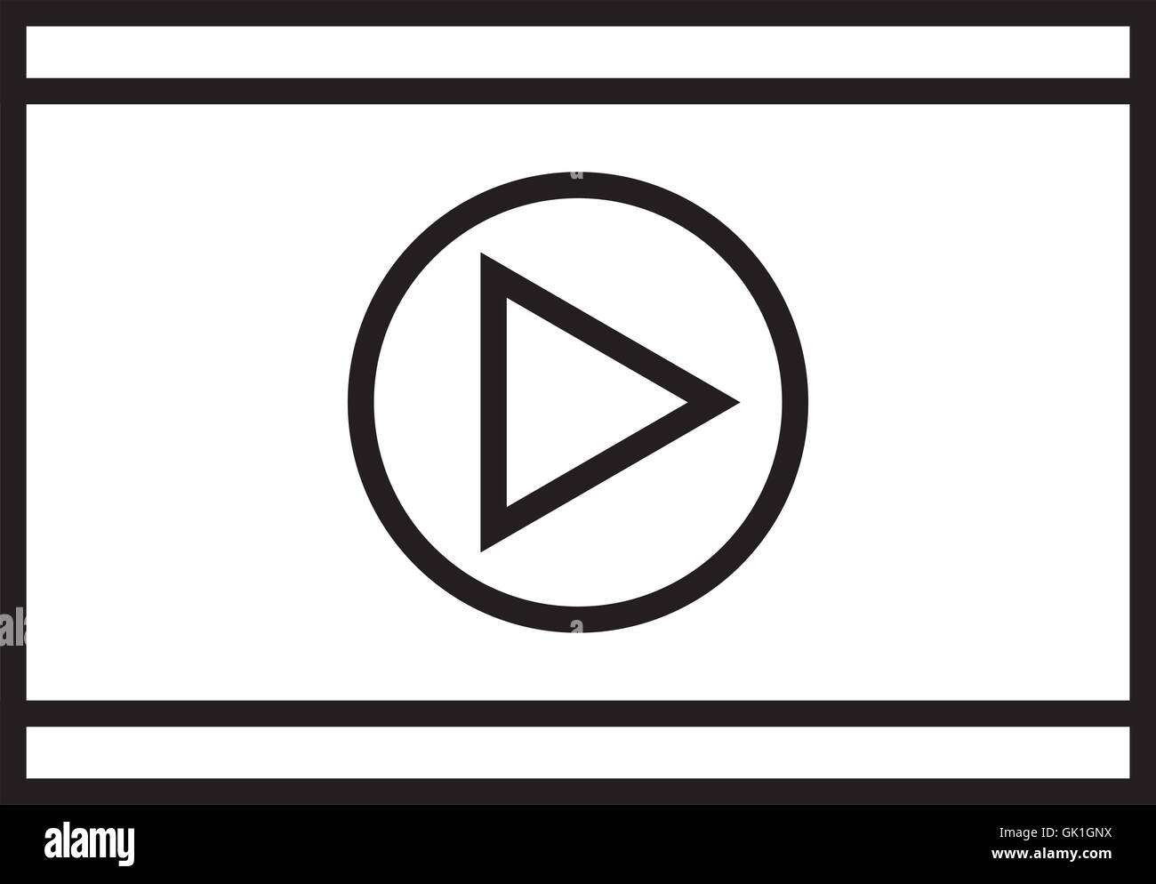 media player control panel icon Stock Vector Image & Art - Alamy