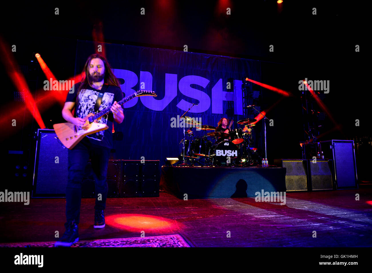 Bush performing at Fillmore Miami Beach Featuring: Chris Traynor, Robin ...