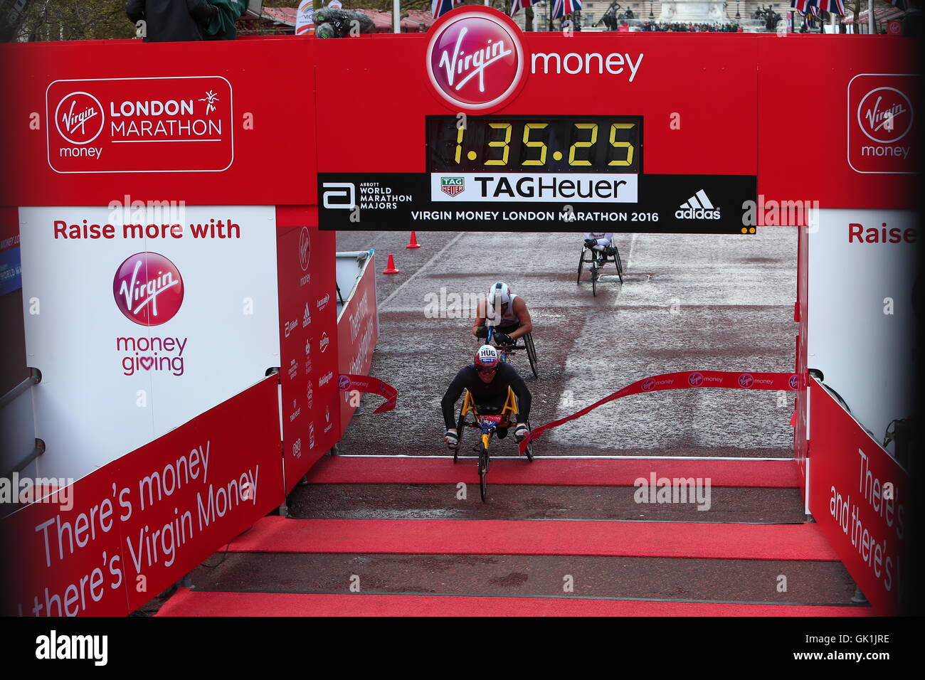 Marcel Hug of Switzerland wins the Men's Wheelchair during the 2016 ...
