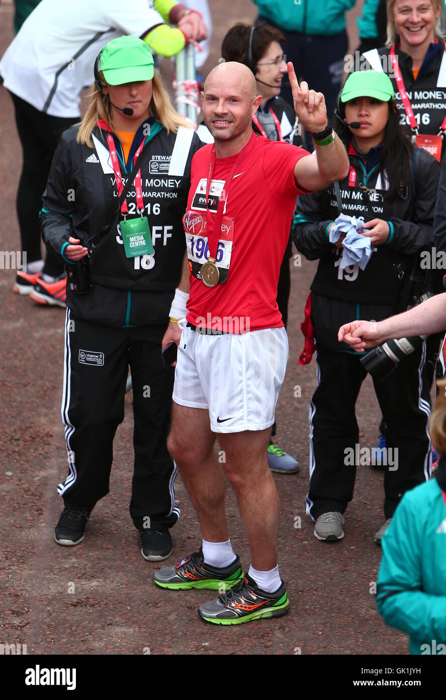 2016 Virgin Money London Marathon Featuring: Danny Mills Where: London ...