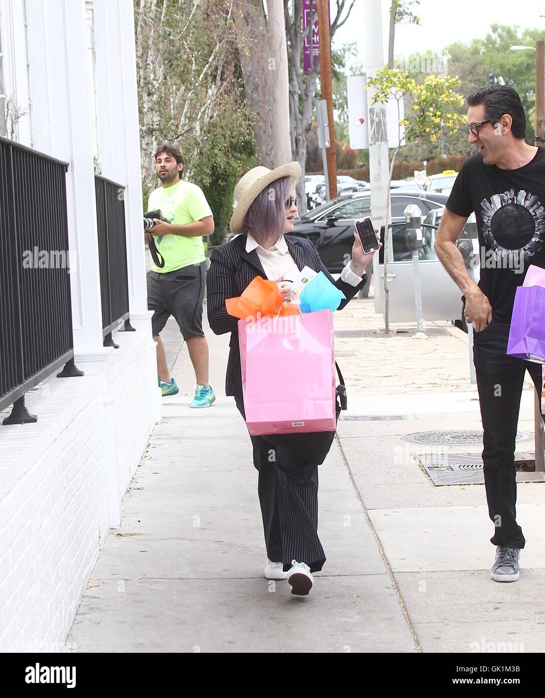 Kelly Osbourne and a friend arrive at Au Fudge in West Hollywood with ...