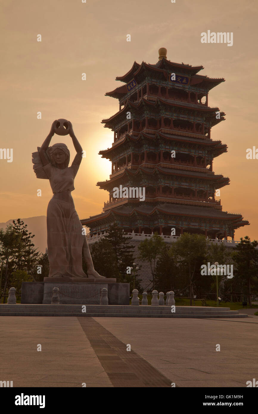 Beijing Mentougou Yongding House Resorts Stock Photo - Alamy
