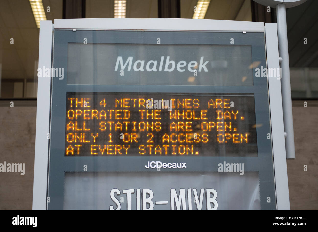 Brussels Maelbeek metro station reopened today (Apr2516) for the first ...