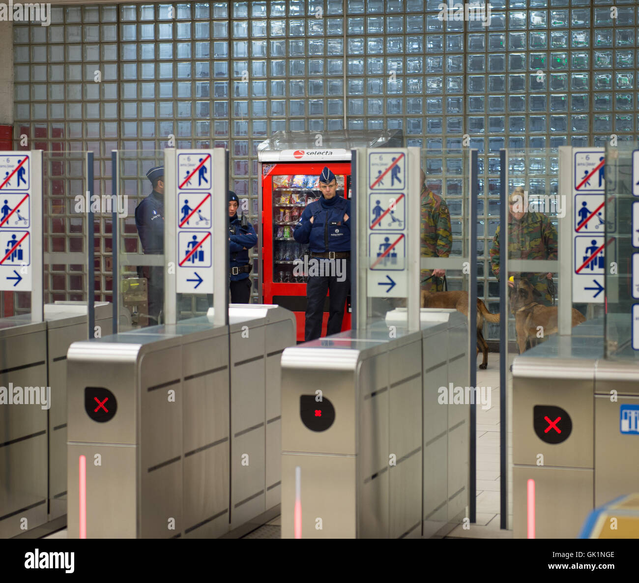 Brussels Maelbeek metro station reopened today (Apr2516) for the first ...