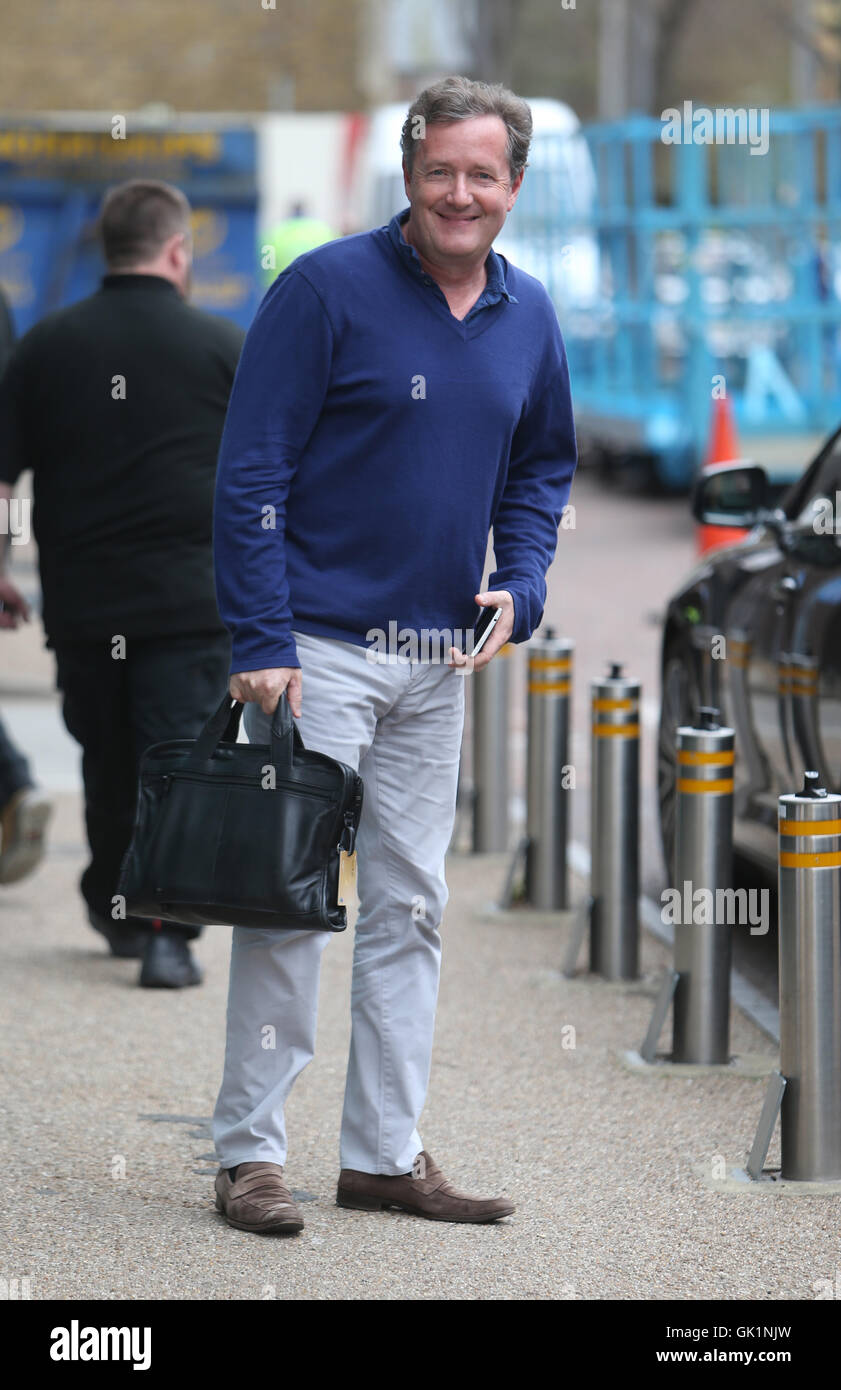Piers Morgan outside ITV Studios Featuring: Piers Morgan Where: London ...