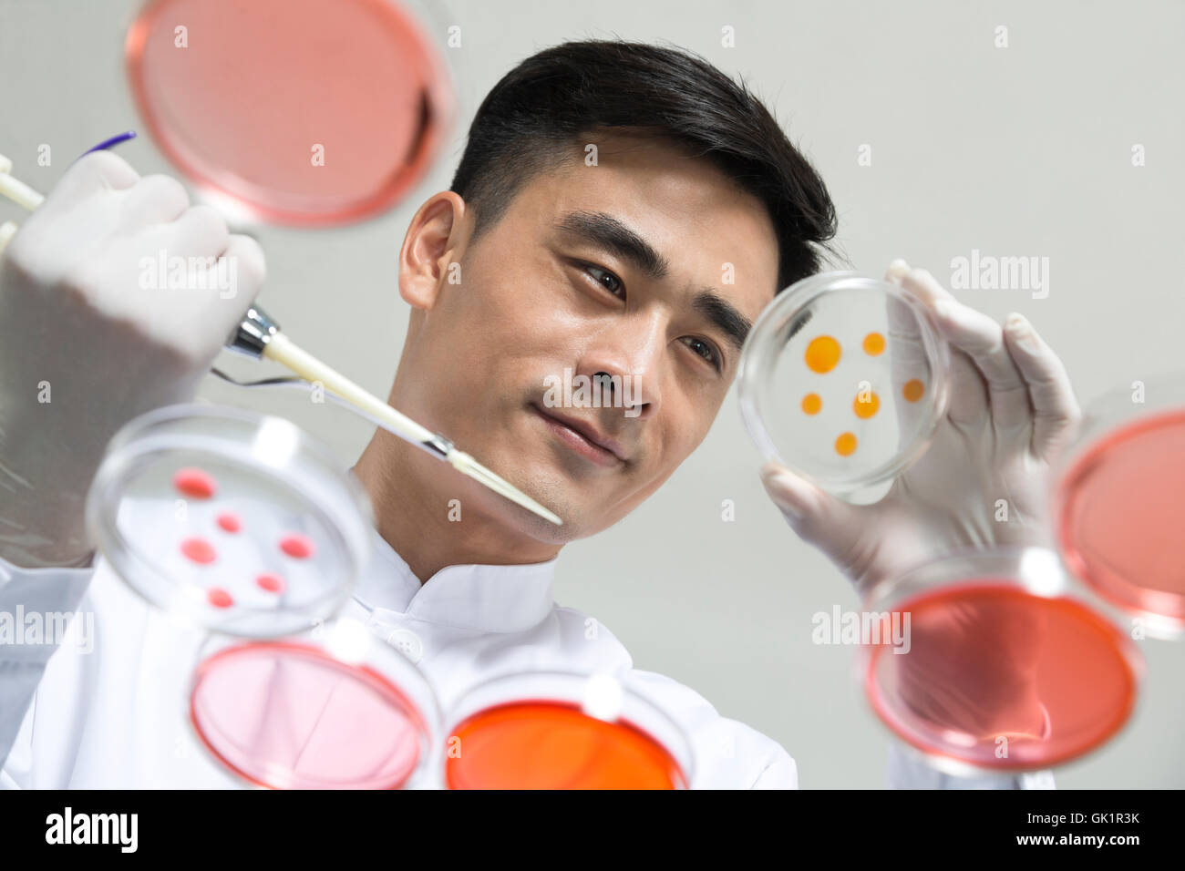 Scientists in the lab doing a science experiment Stock Photo - Alamy