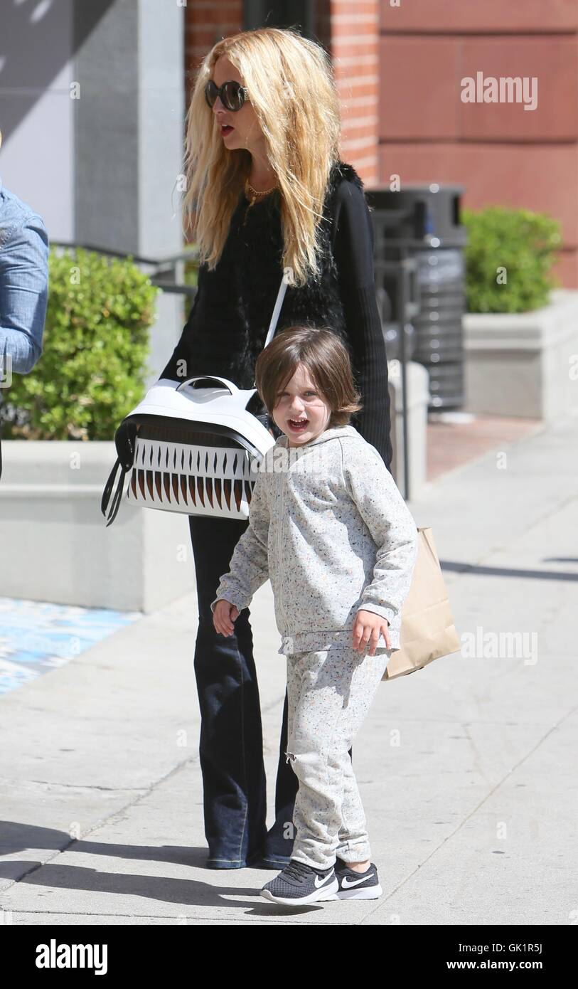 Rachel Zoe takes her son Skyler to Go Greek Yoghurt in Beverly Hills ...
