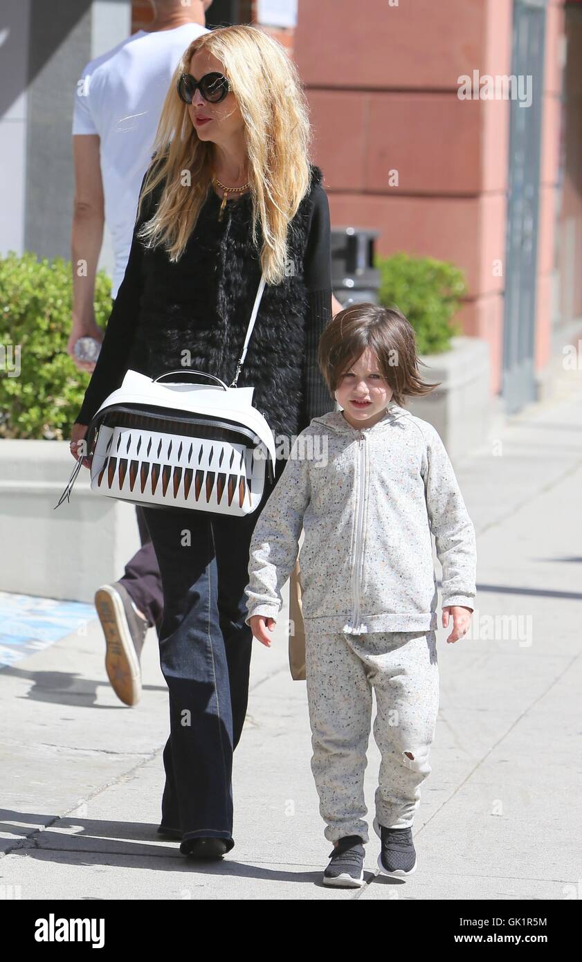 Rachel Zoe takes her son Skyler to Go Greek Yoghurt in Beverly Hills ...