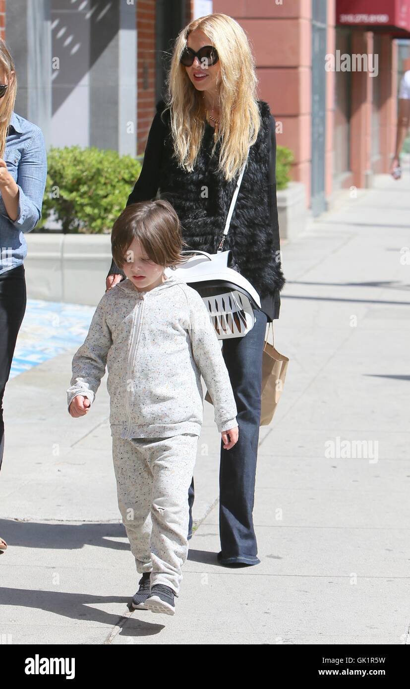 Rachel Zoe takes her son Skyler to Go Greek Yoghurt in Beverly Hills ...
