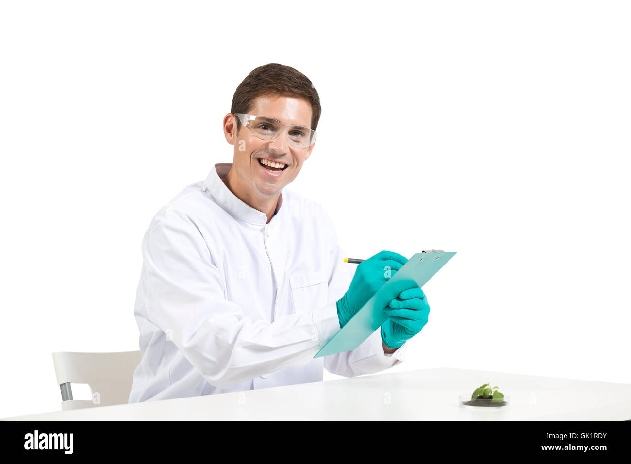Scientists in the lab doing a science experiment Stock Photo - Alamy