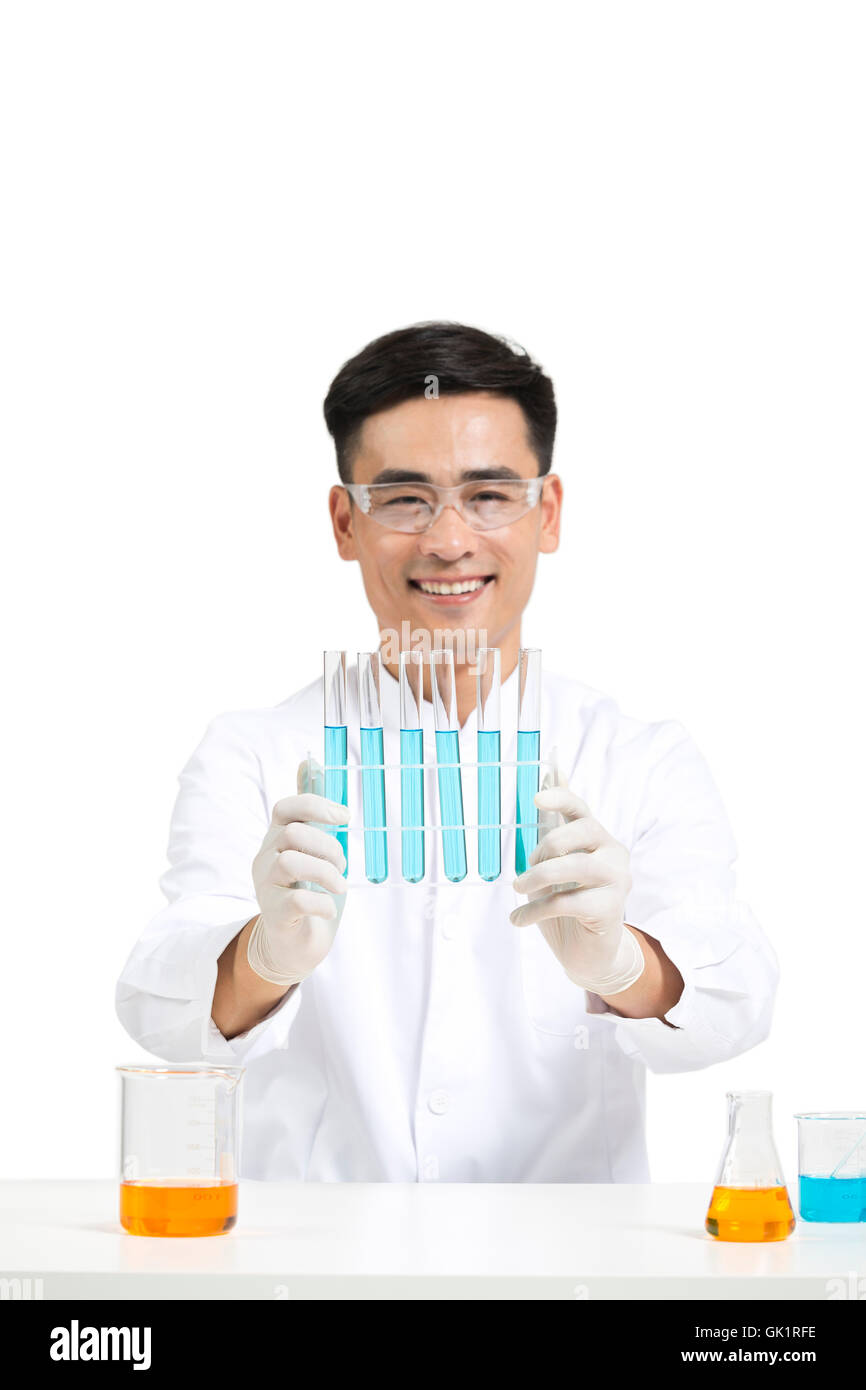 Scientists in the lab doing a science experiment Stock Photo - Alamy