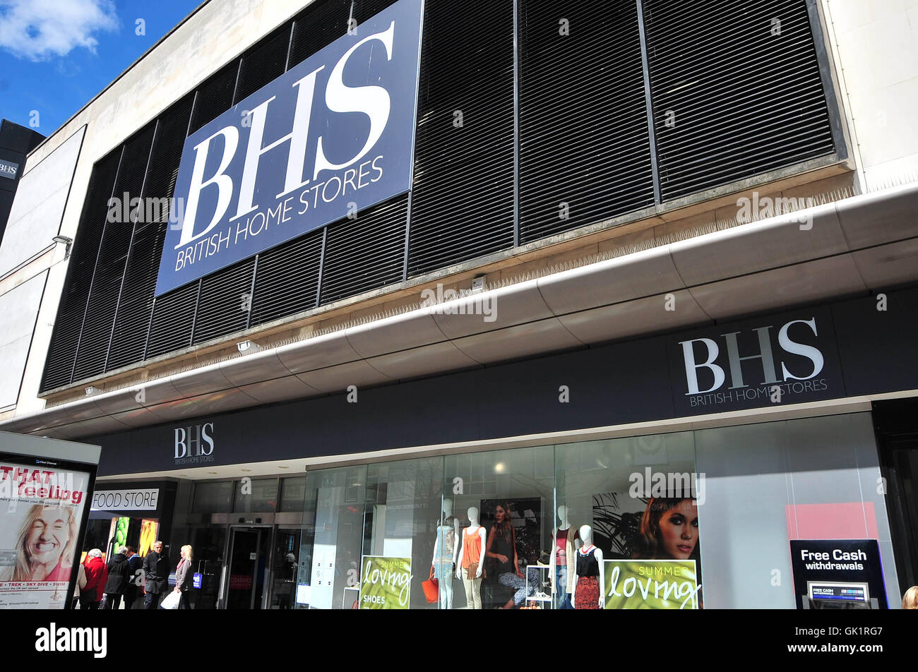 Exterior views of BHS Liverpool. The British department store chain has ...