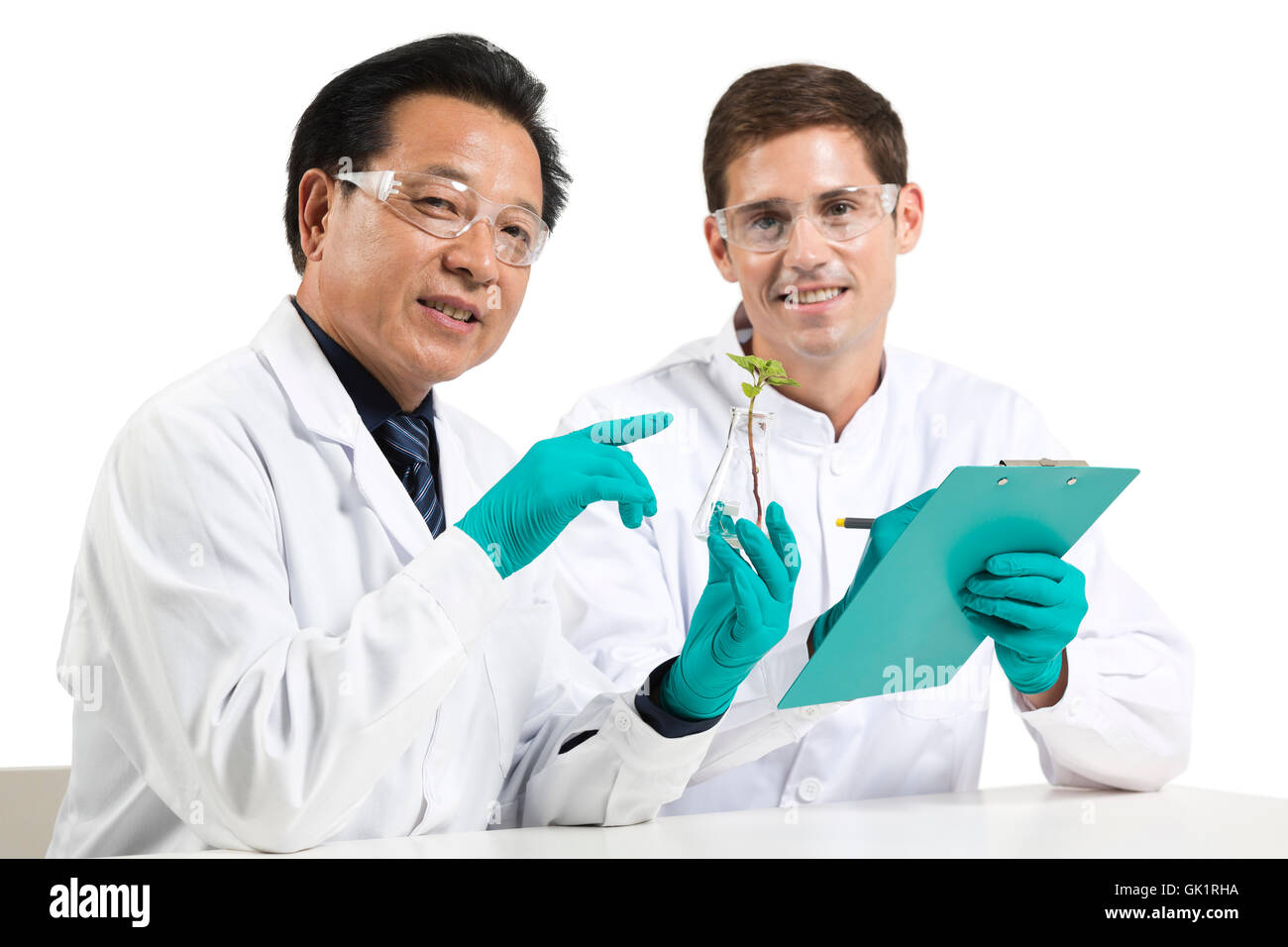 Two scientists doing experiments hi-res stock photography and images ...