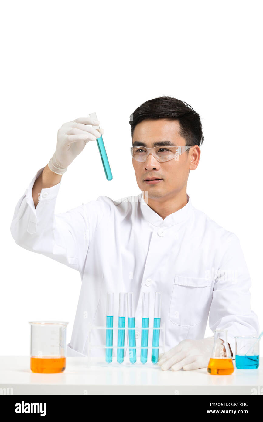 Scientists in the lab doing a science experiment Stock Photo - Alamy