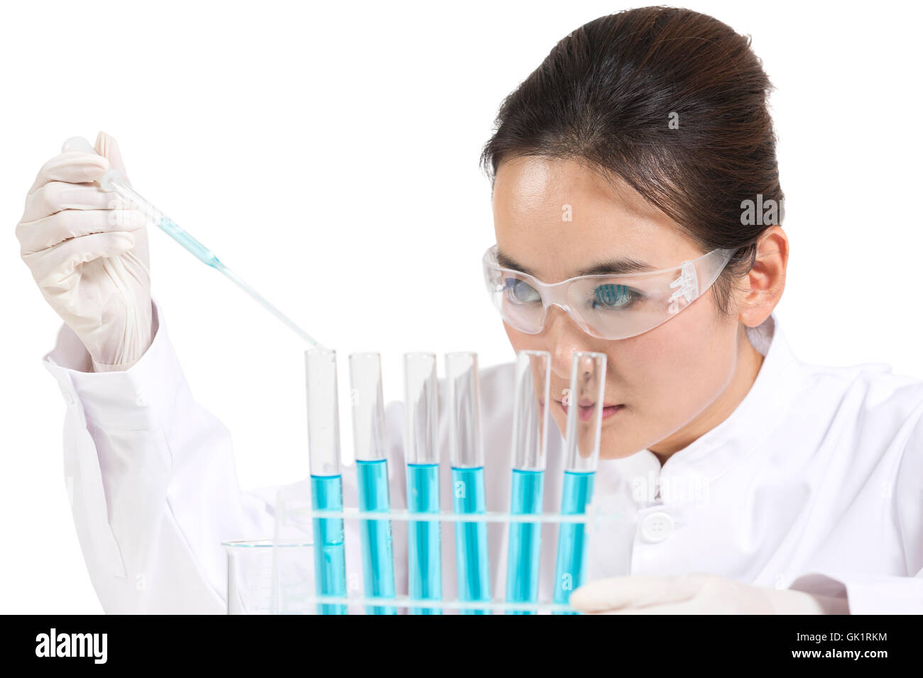 Scientists in the lab doing a science experiment Stock Photo - Alamy