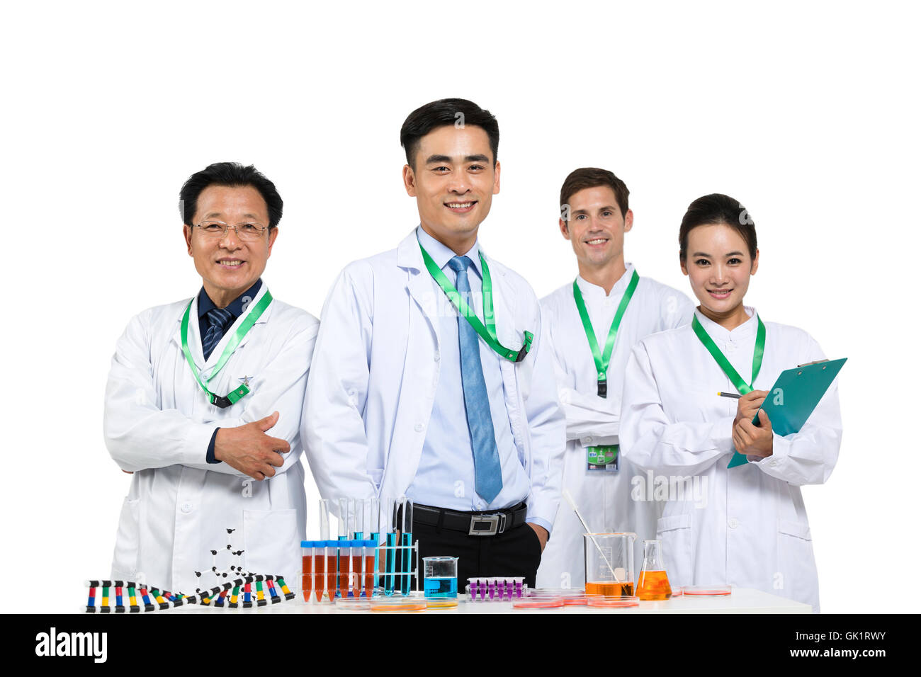 Scientists in the lab doing a science experiment Stock Photo - Alamy