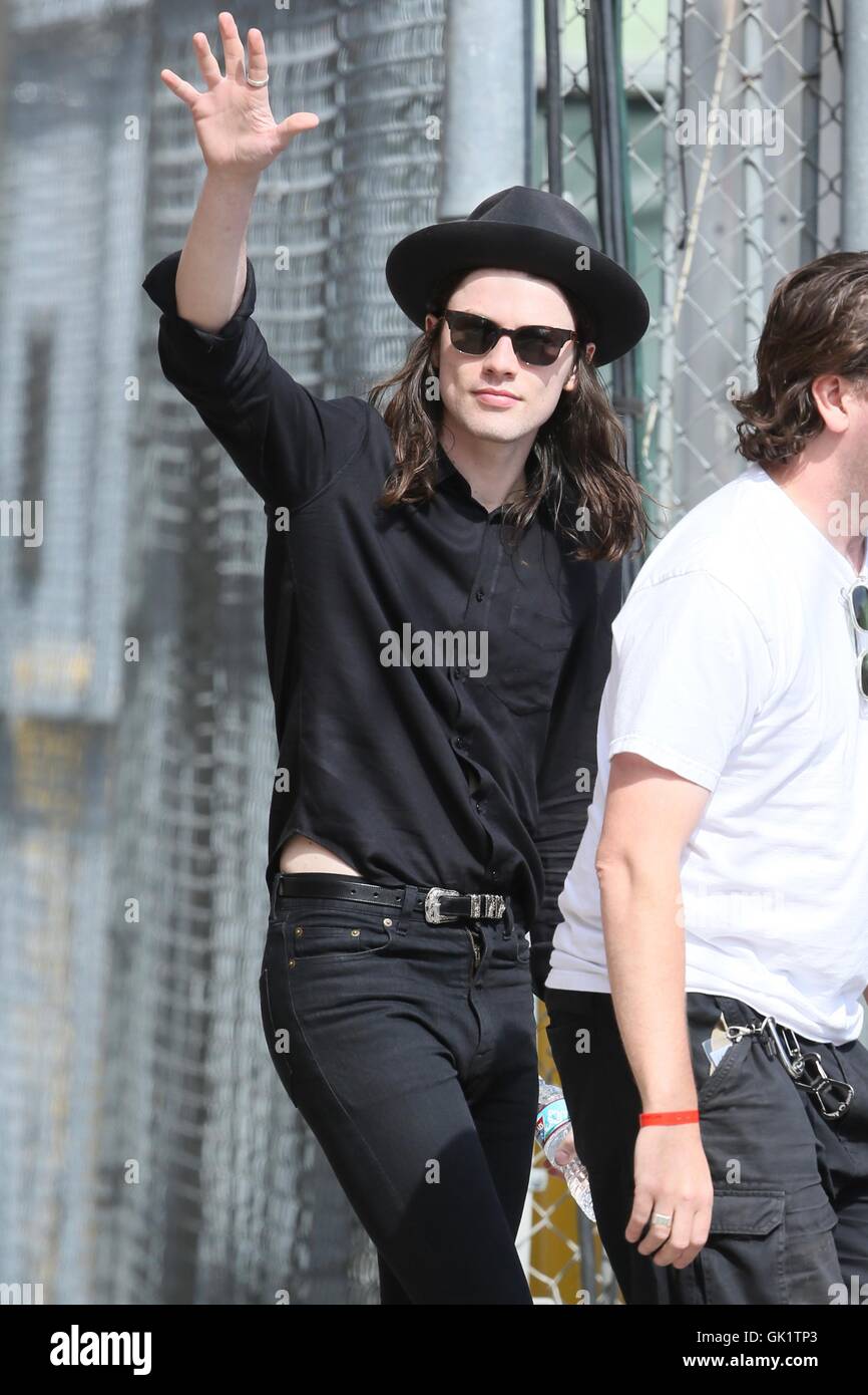 James Bay seen arriving at the ABC studios before his performance on ...