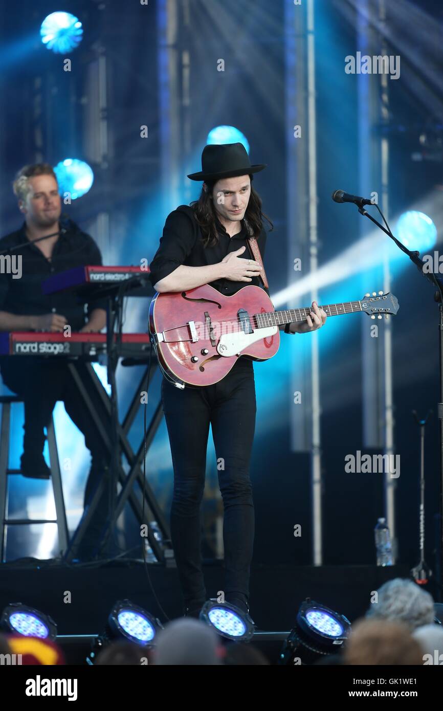 James Bay seen performing at the ABC studios on Jimmy Kimmel Live ...