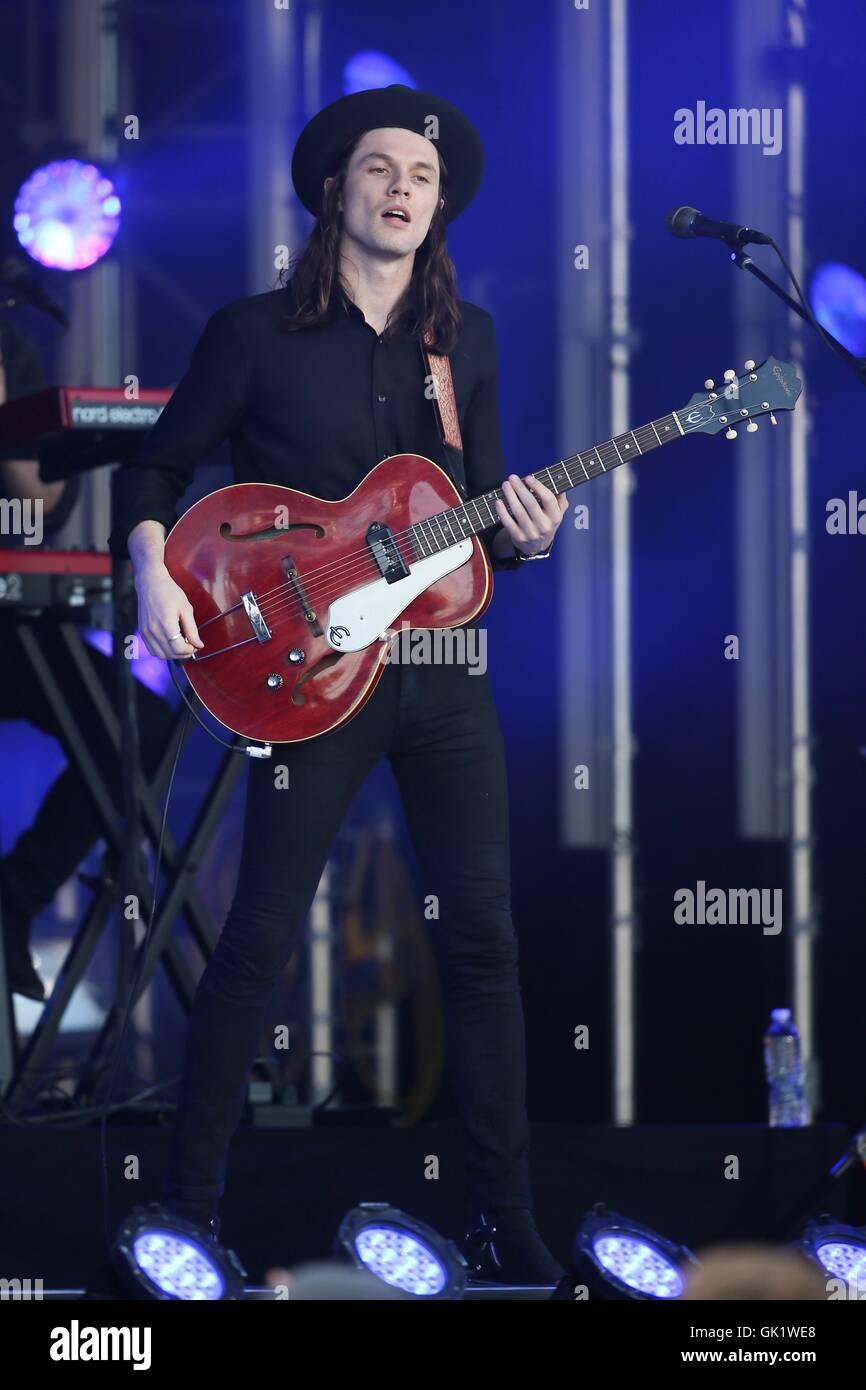 James Bay seen performing at the ABC studios on Jimmy Kimmel Live ...