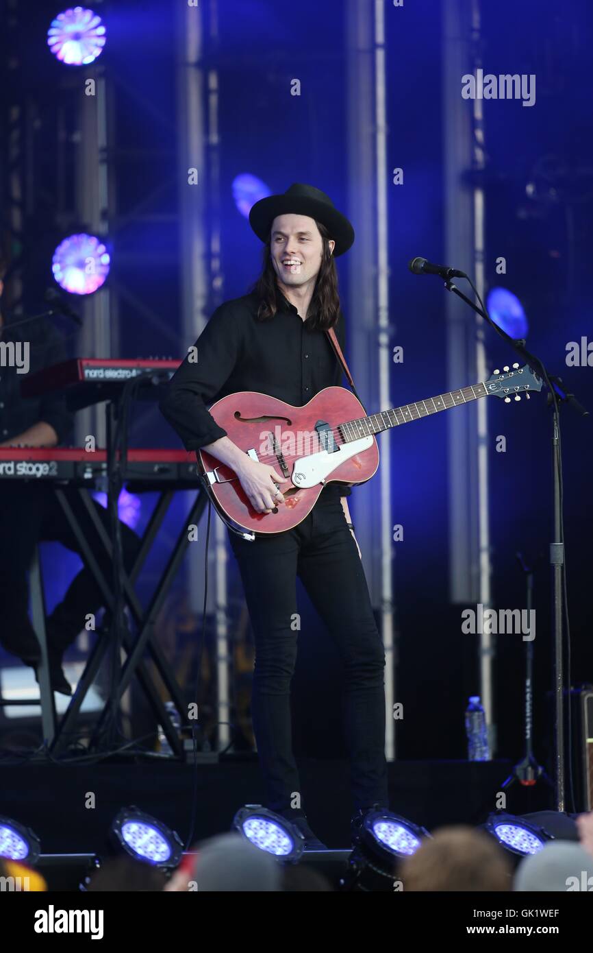 James Bay seen performing at the ABC studios on Jimmy Kimmel Live ...