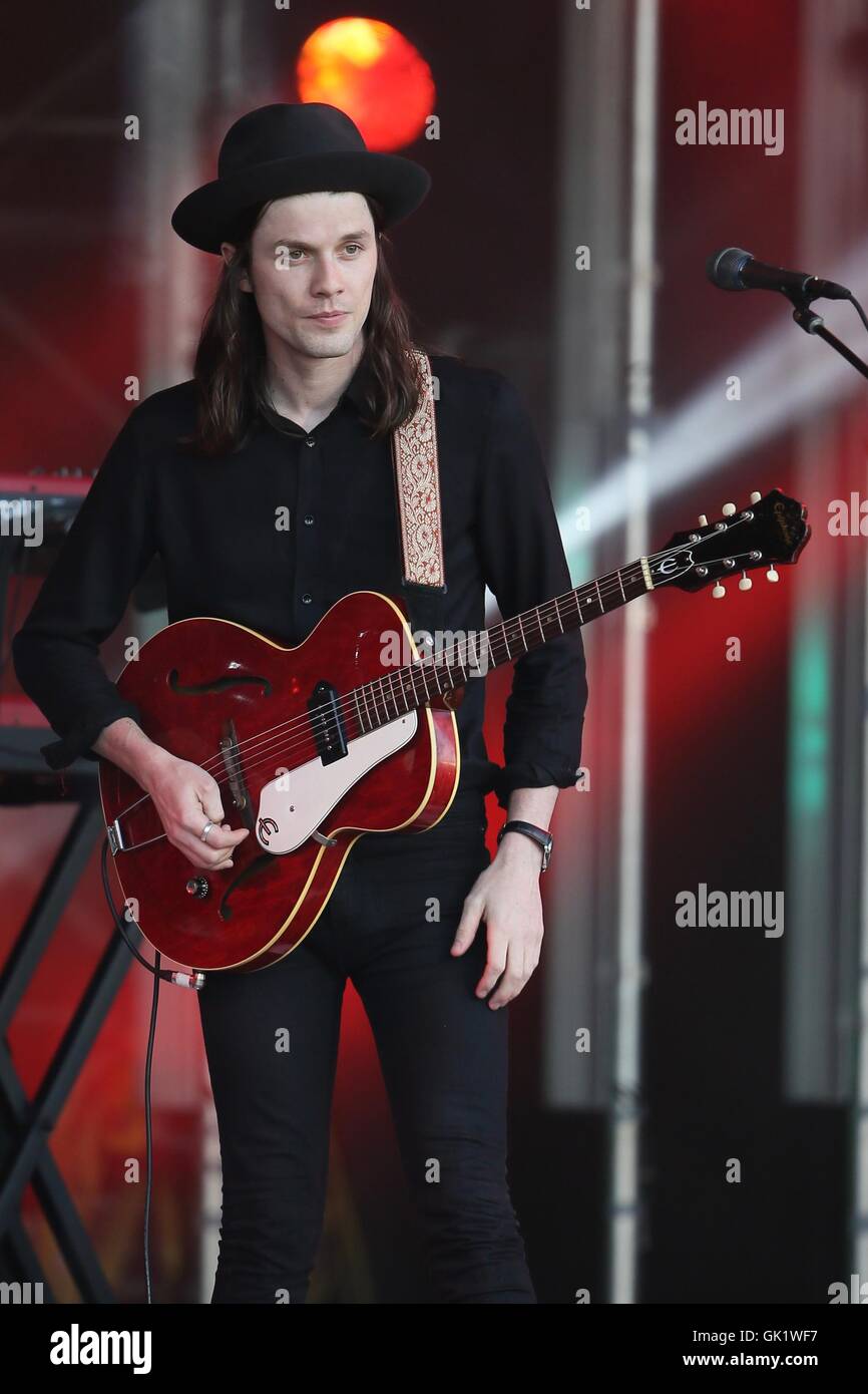 James Bay seen performing at the ABC studios on Jimmy Kimmel Live ...