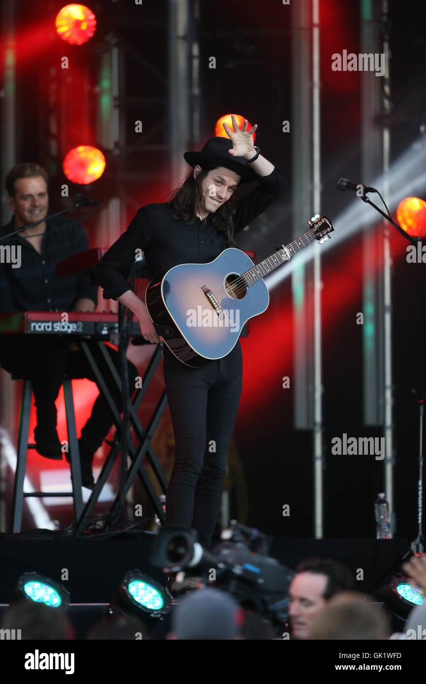 James Bay seen performing at the ABC studios on Jimmy Kimmel Live ...
