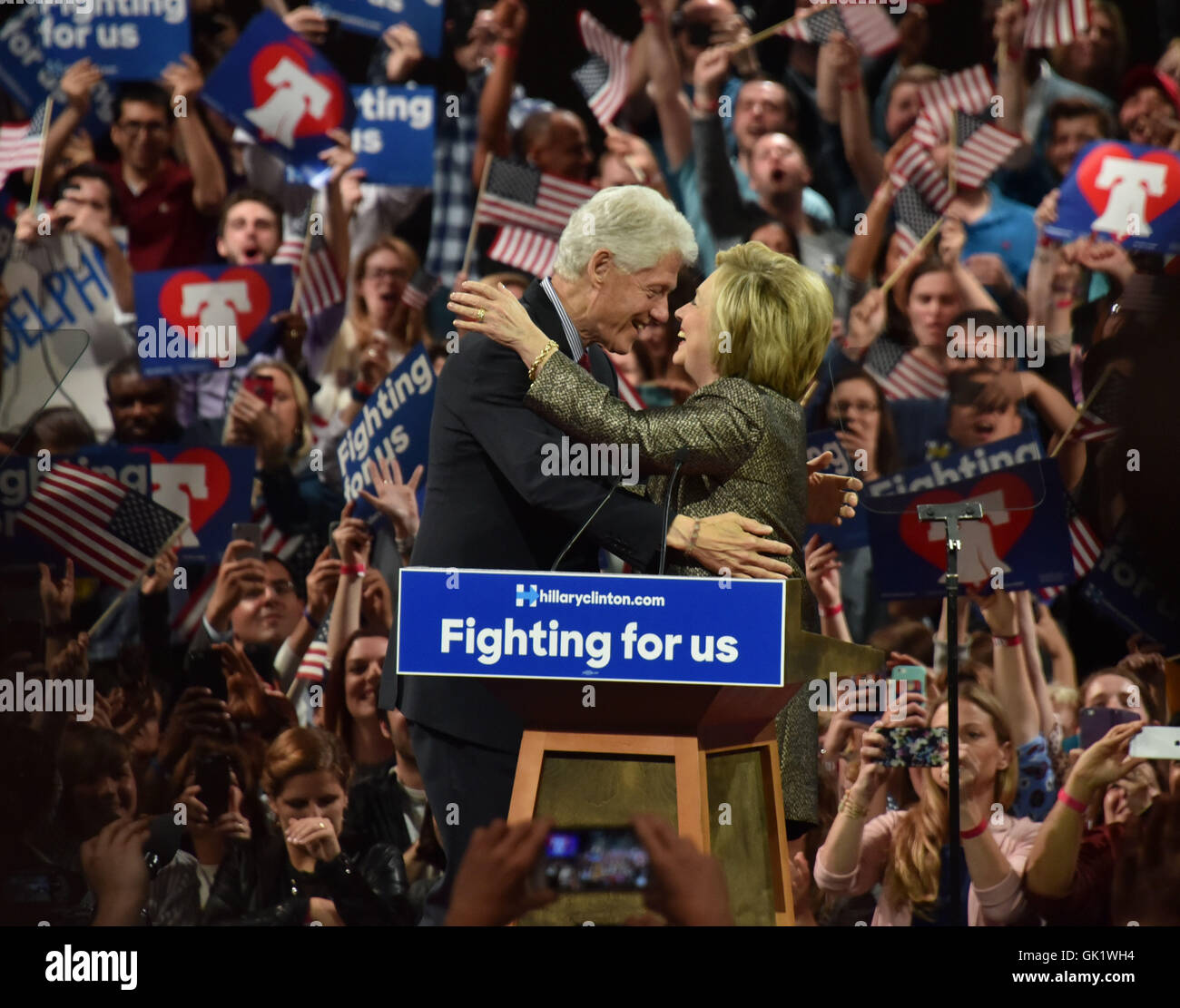 Hillary Clinton Acceptance Speech Philadelphia Featuring: Bill Clinton ...