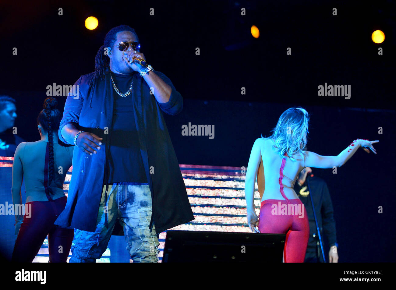 performs during la'Musica Miami Bash 2016 Alex Sensation at American ...