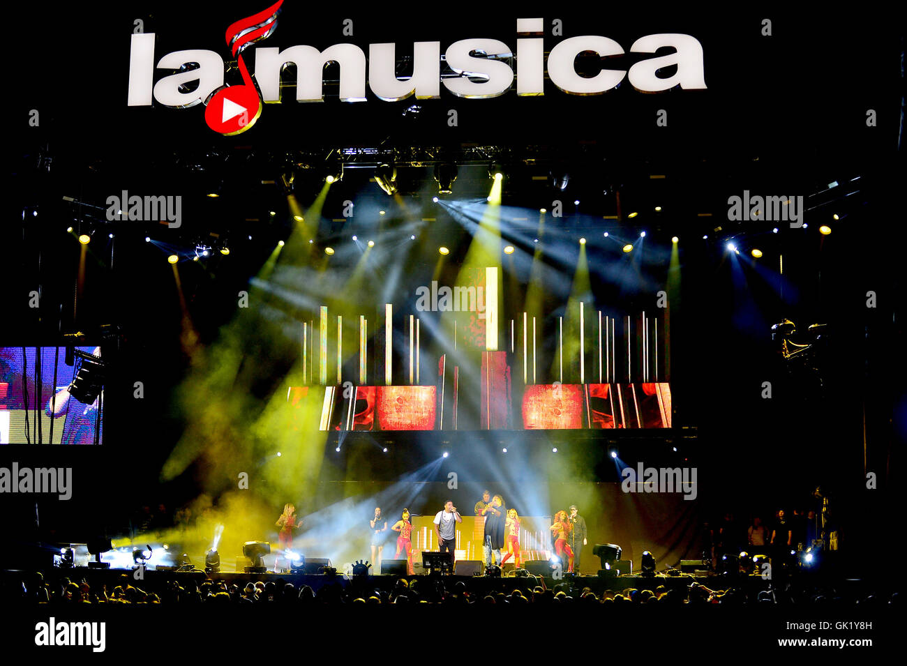 performs during la'Musica Miami Bash 2016 Alex Sensation at American ...