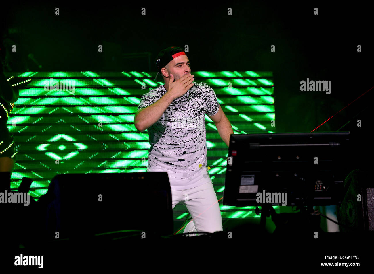 performs during la'Musica Miami Bash 2016 Alex Sensation at American ...
