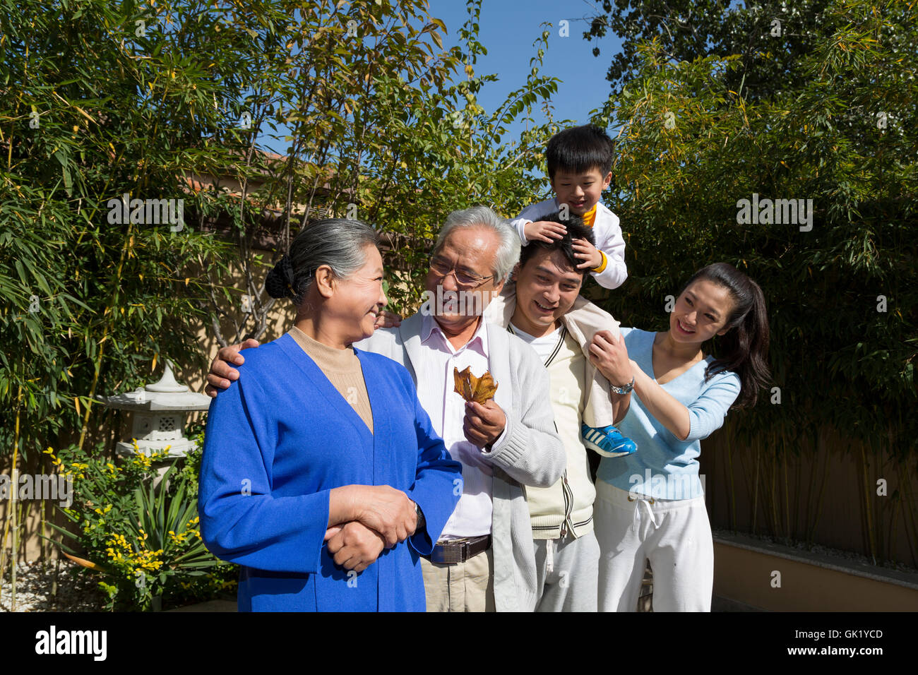 A man in the garden Stock Photo - Alamy