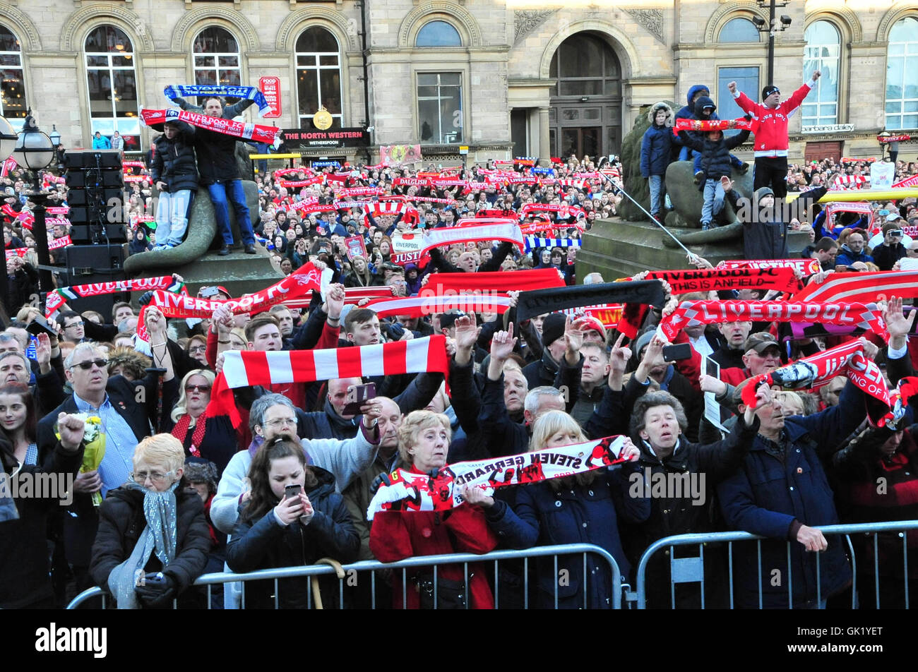 a vigil is held at St Georges hall,Liverpool. in memory of the 96who ...