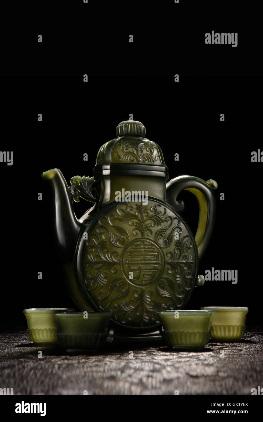 Jade tea sets hi-res stock photography and images - Alamy