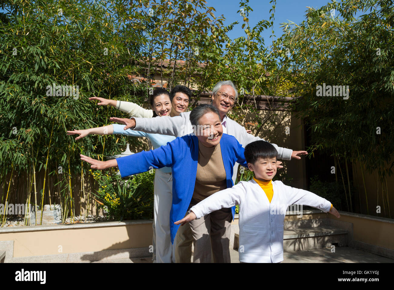 A man in the garden Stock Photo - Alamy