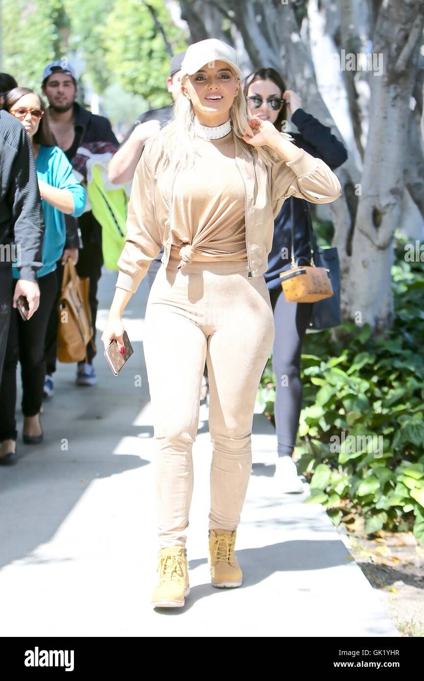 Bebe Rexha seen on Melrose Place with friends Featuring: Bebe Rexha ...