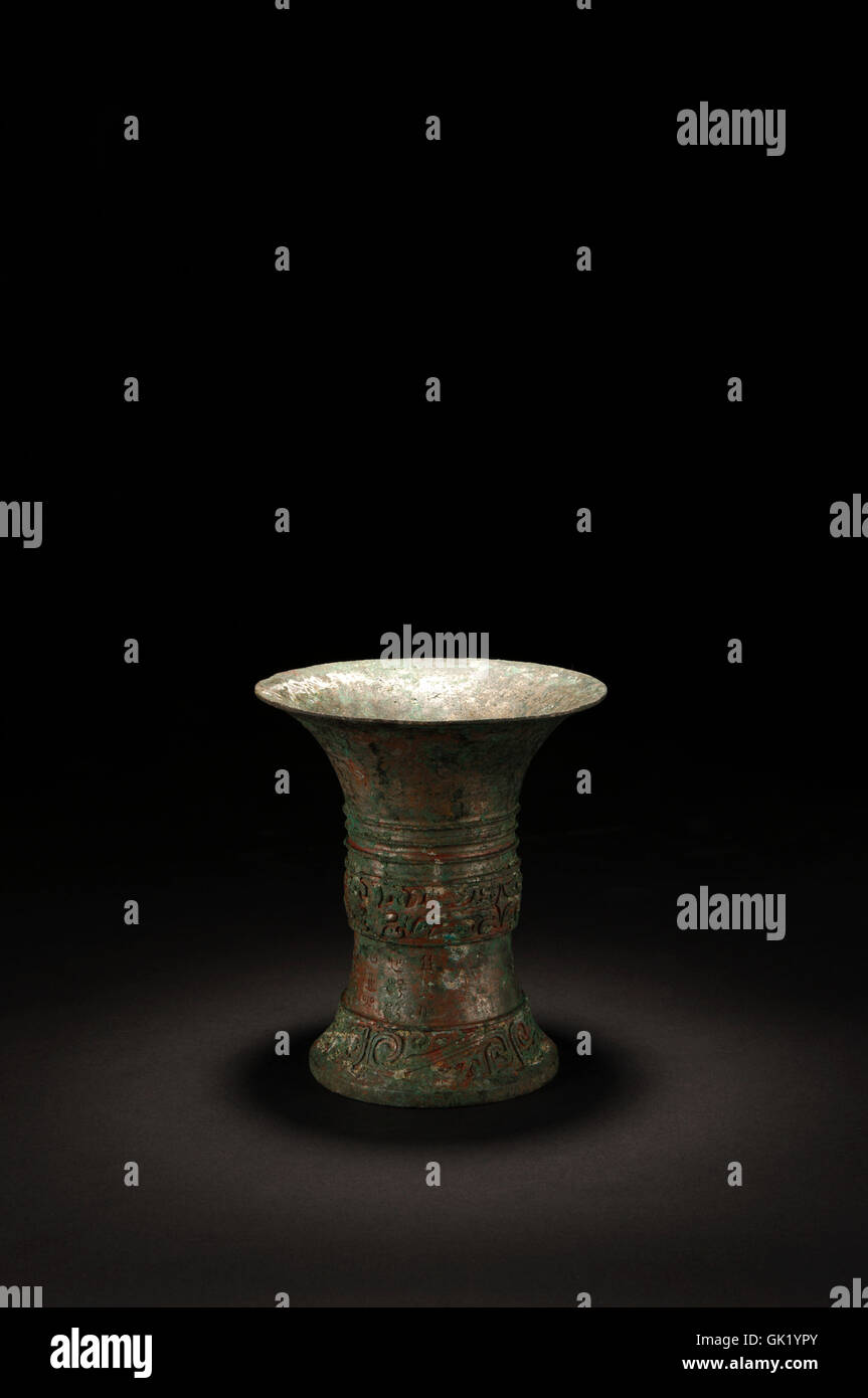 Copper flower goblet Stock Photo - Alamy