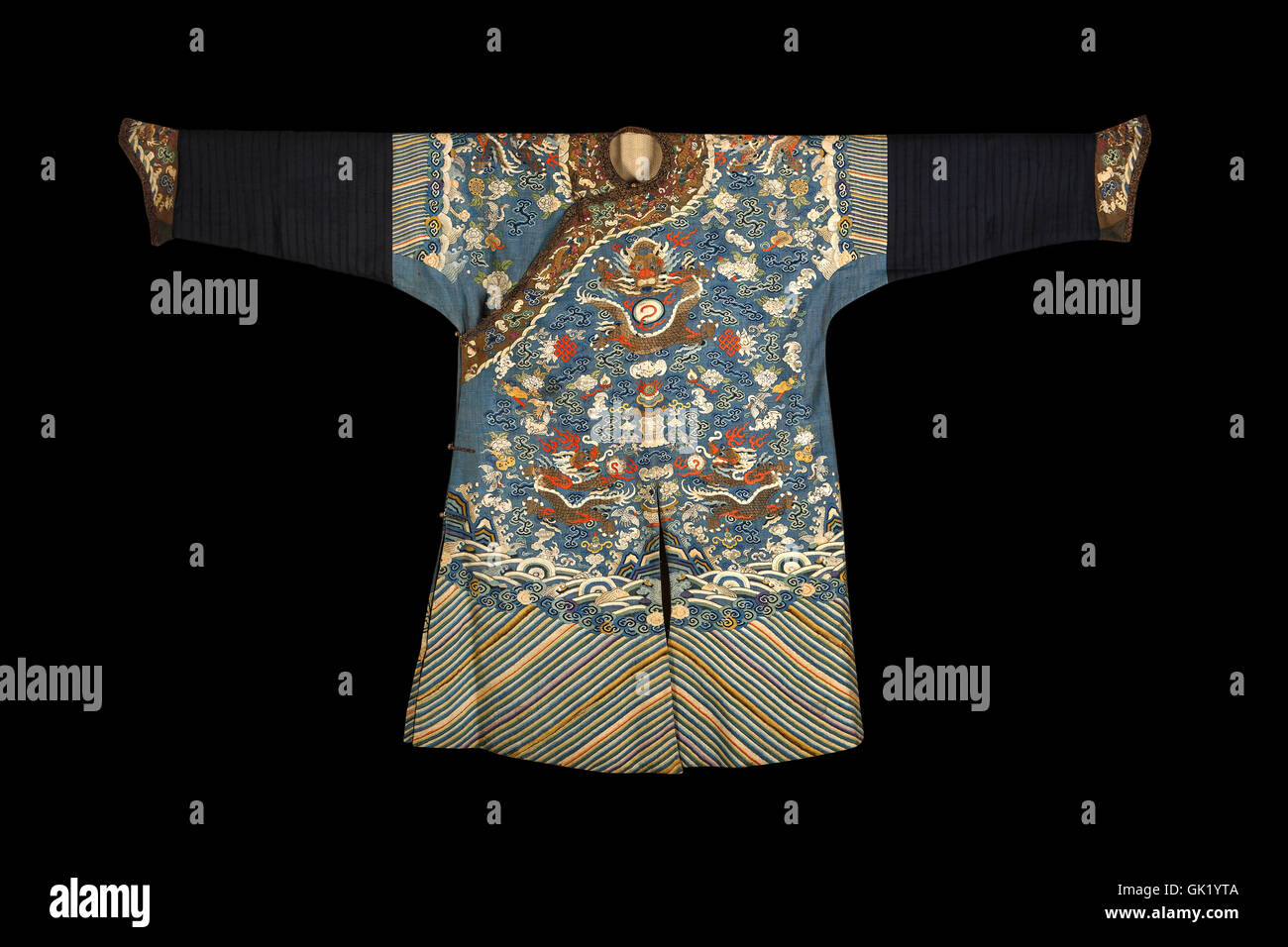 Blue to weave cloud dragon embroidered robes Kyrgyzstan Stock Photo - Alamy