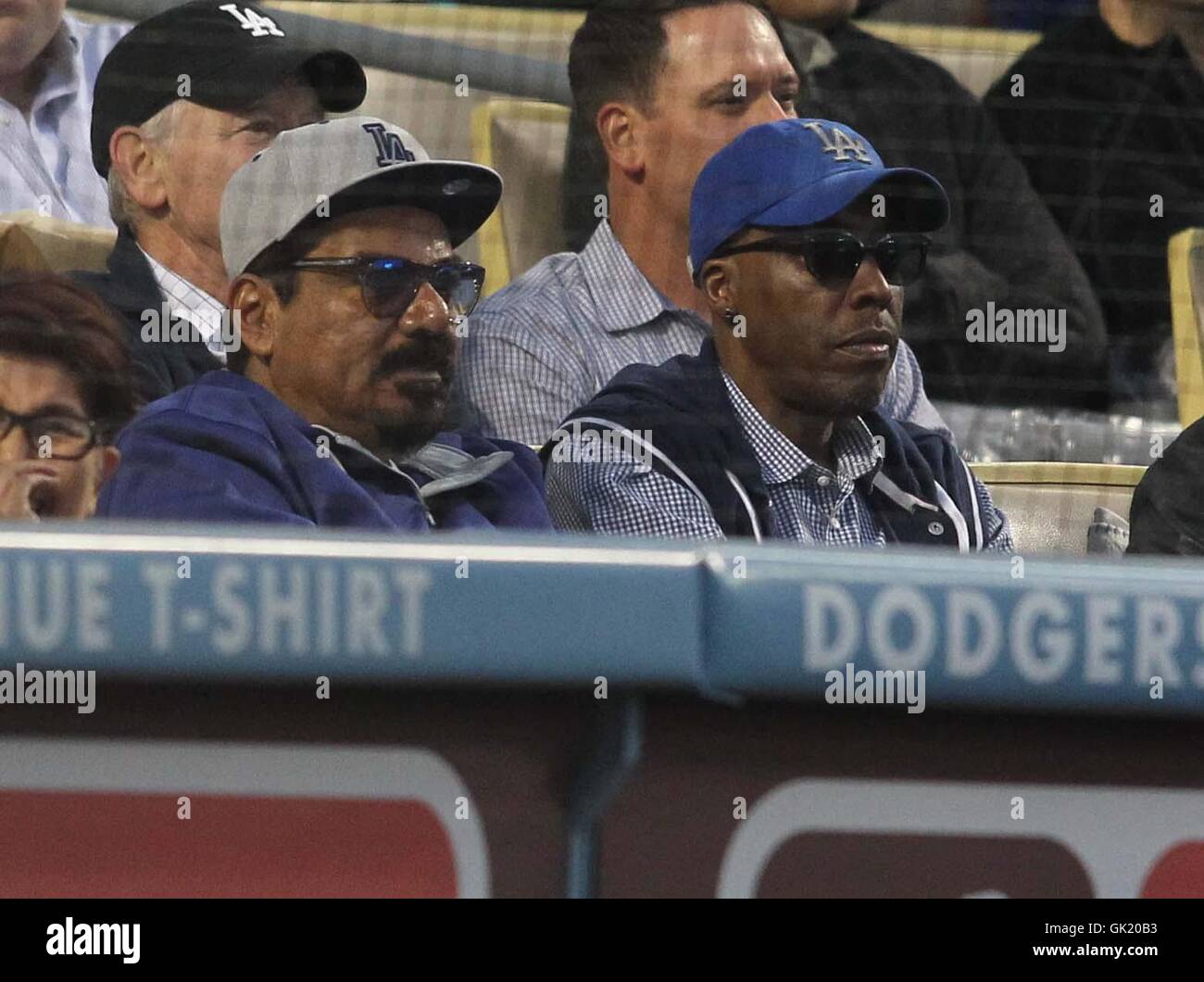 Celebrities attend the Los Angeles Dodgers game Featuring: George Lopez ...