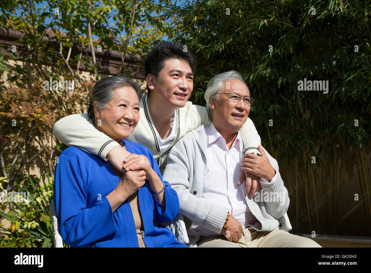 A man in the garden Stock Photo - Alamy